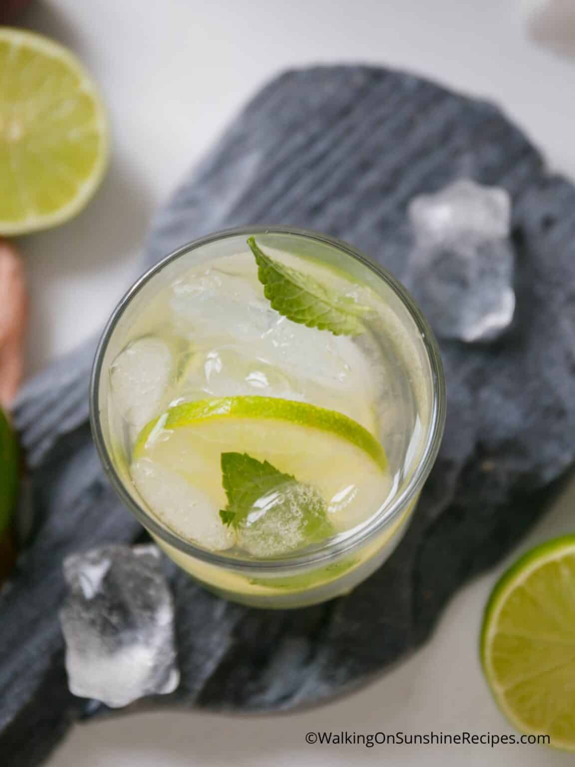 Fresh Lime Water - Walking On Sunshine Recipes