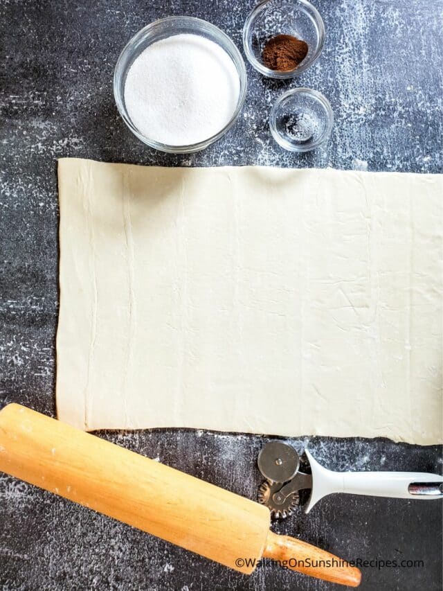 Puff Pastry Cinnamon Twists - Walking On Sunshine Recipes