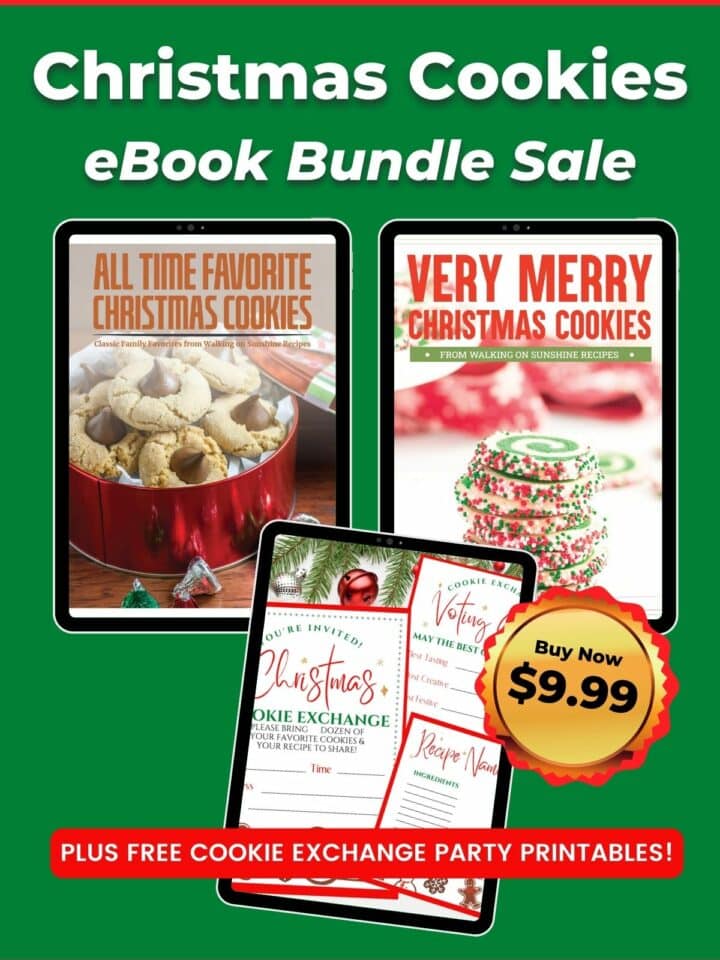 3 Ingredient Christmas Cookie Recipe - Walking on Sunshine