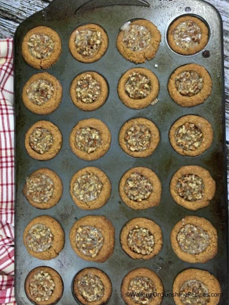 Pecan Pie Cookie Cups Recipe | Walking on Sunshine Recipes