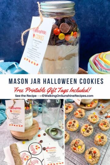 Halloween Cookie Mix in a Jar - Walking On Sunshine Recipes