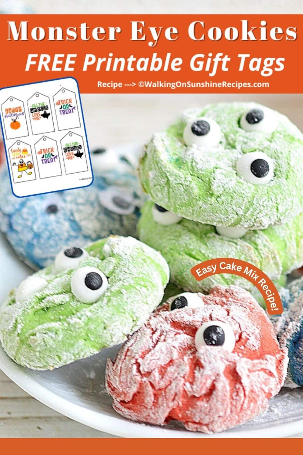 Monster Eye Cookies - Walking On Sunshine Recipes