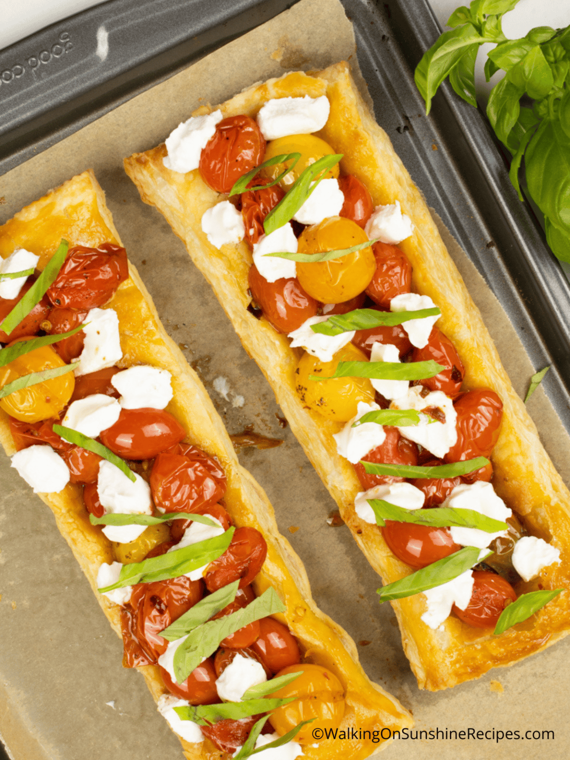 Tomato Puff Pastry Appetizer - Walking On Sunshine Recipes