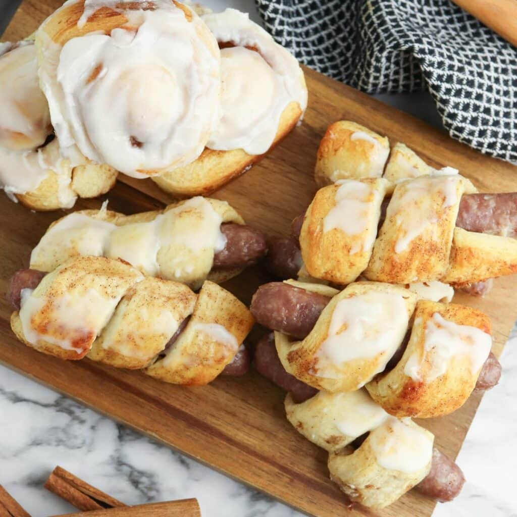 Sausage Cinnamon Rolls - Walking On Sunshine Recipes