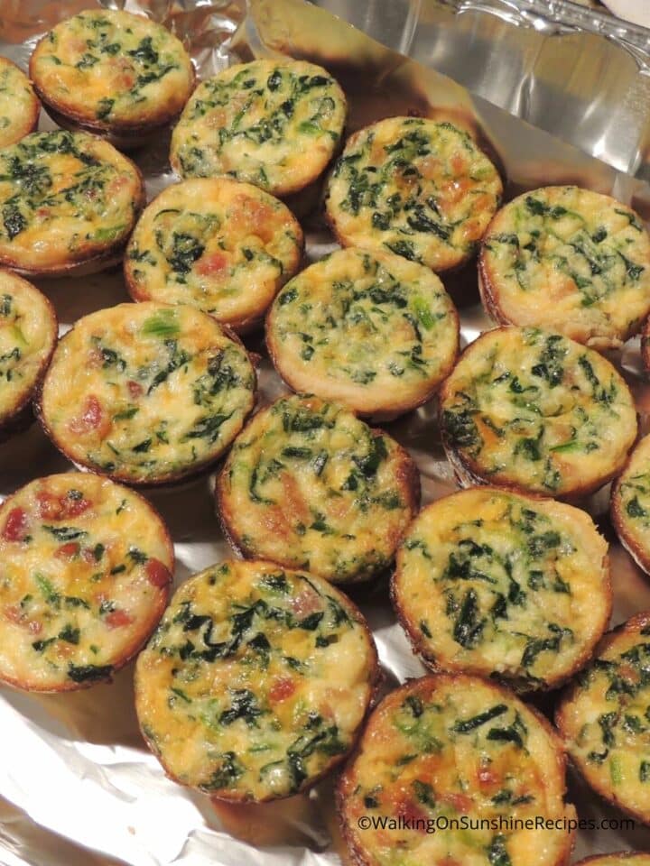 Mini Quiche Appetizers | Walking on Sunshine Recipes