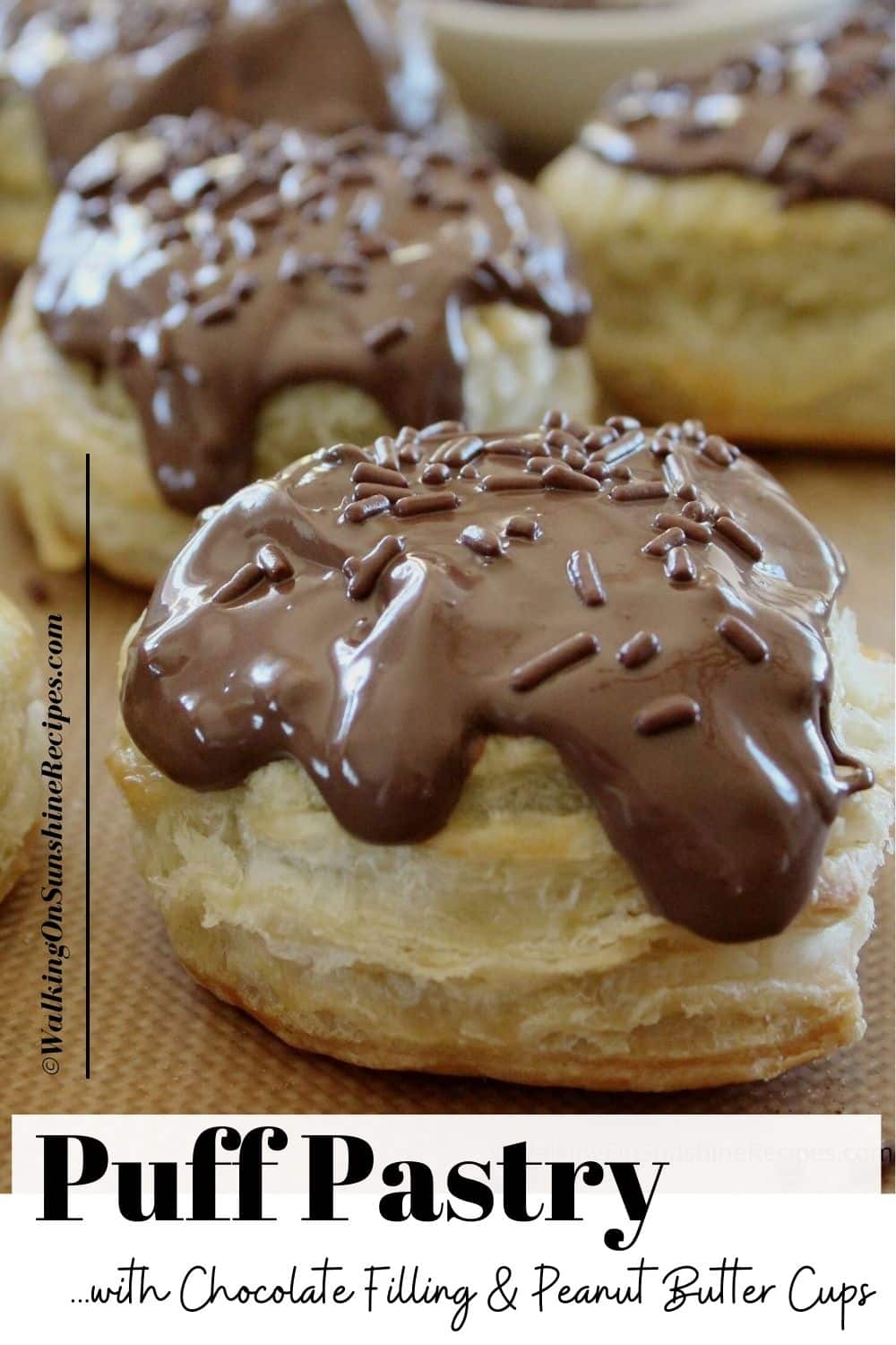 Puff Pastry with Chocolate Filling - Walking On Sunshine Recipes