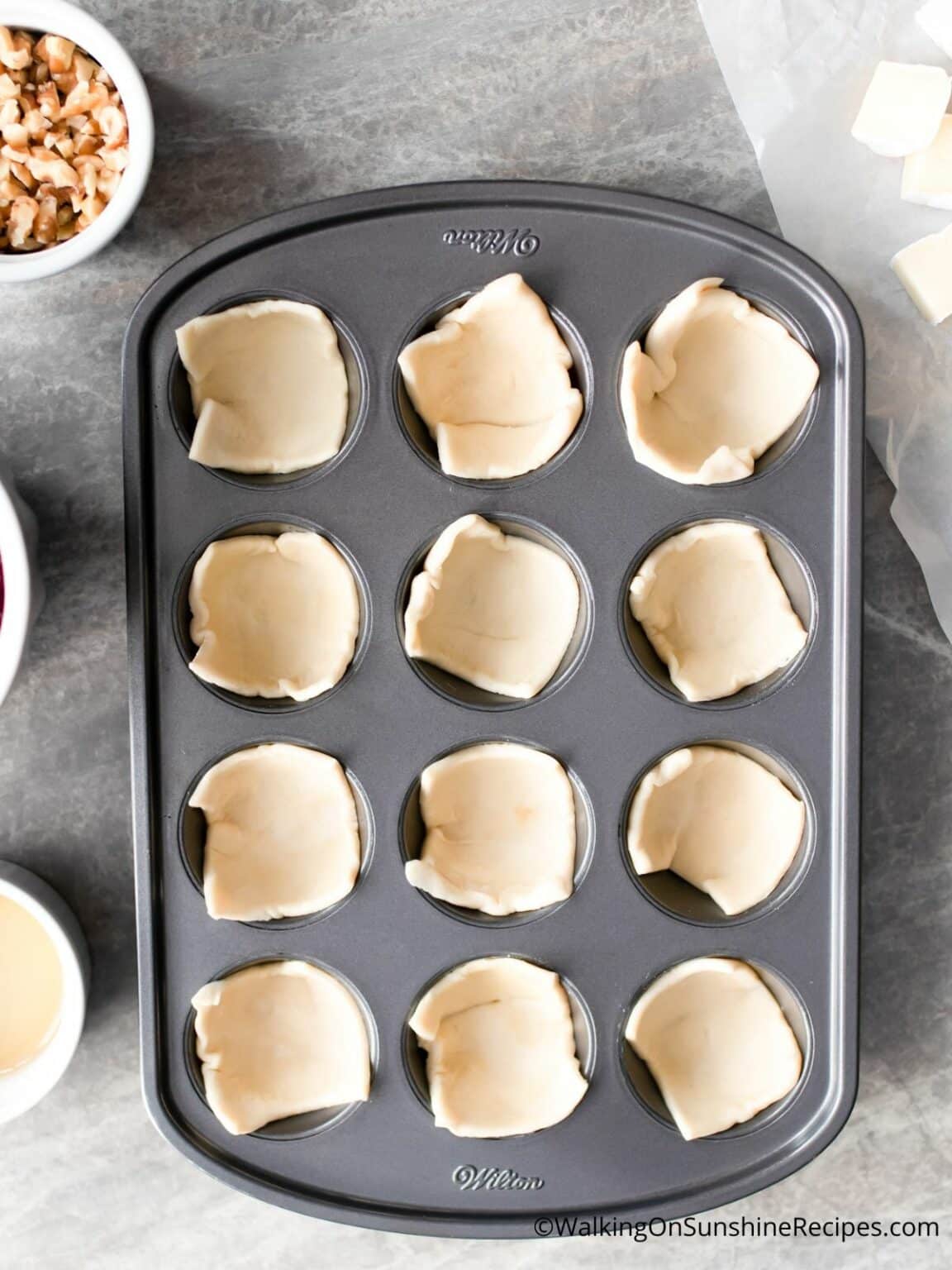 Puff Pastry Bites Appetizer with Cranberries - Walking on Sunshine