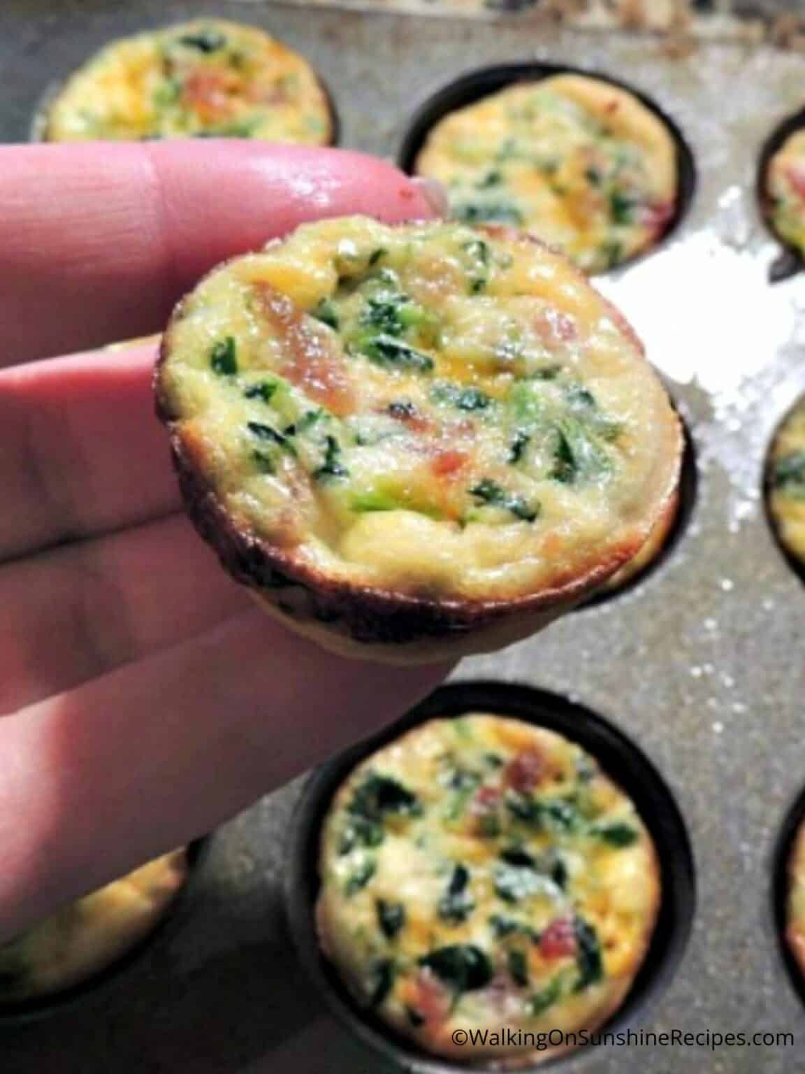 Mini Quiche Appetizers | Walking on Sunshine Recipes