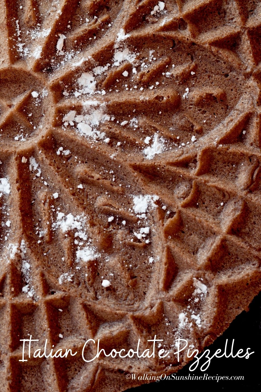 Chocolate Pizzelles Recipe | Walking on Sunshine
