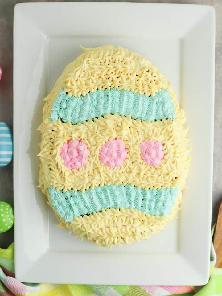 Easter Egg Cake - Walking On Sunshine Recipes
