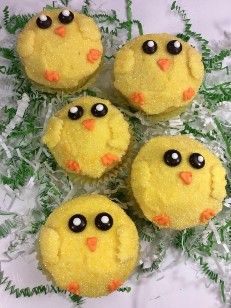 Cute Easter Cupcakes from a Cake Mix - Walking on Sunshine