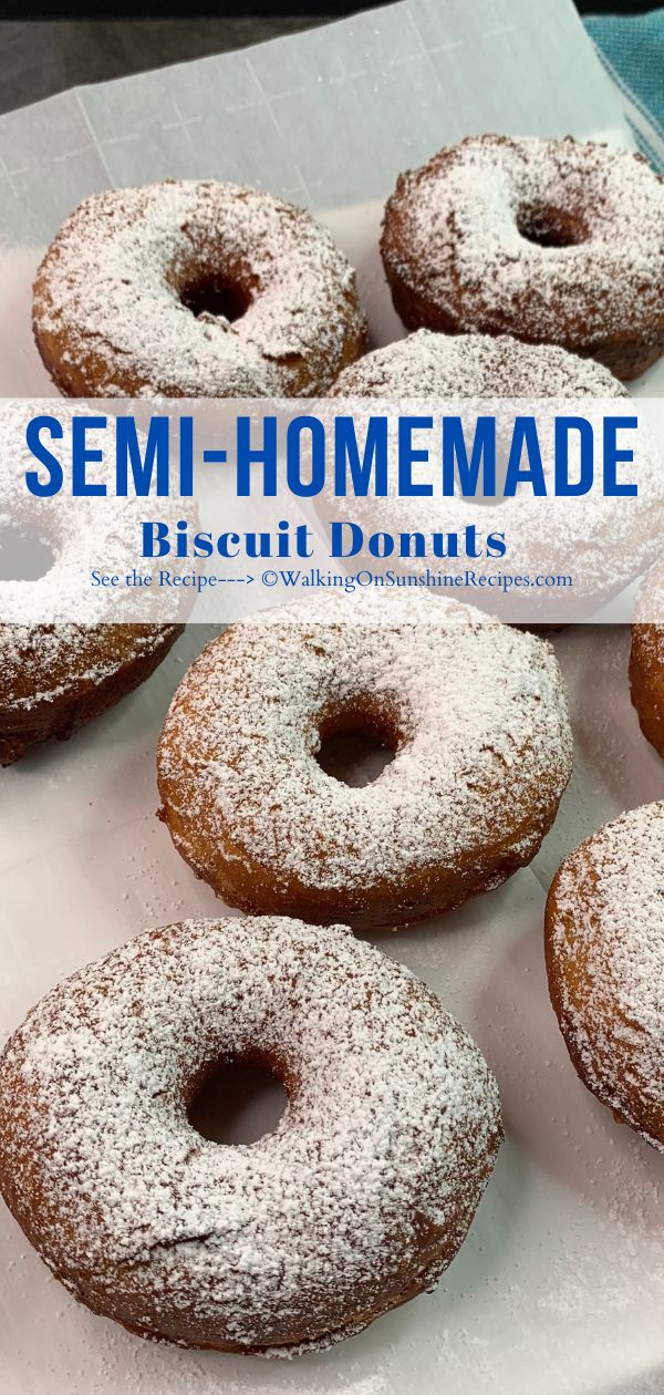 Easy Canned Biscuit Donuts - Walking On Sunshine Recipes