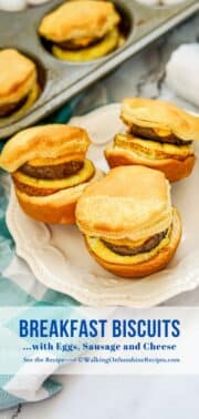Breakfast using Canned Biscuits with Sausage and Eggs