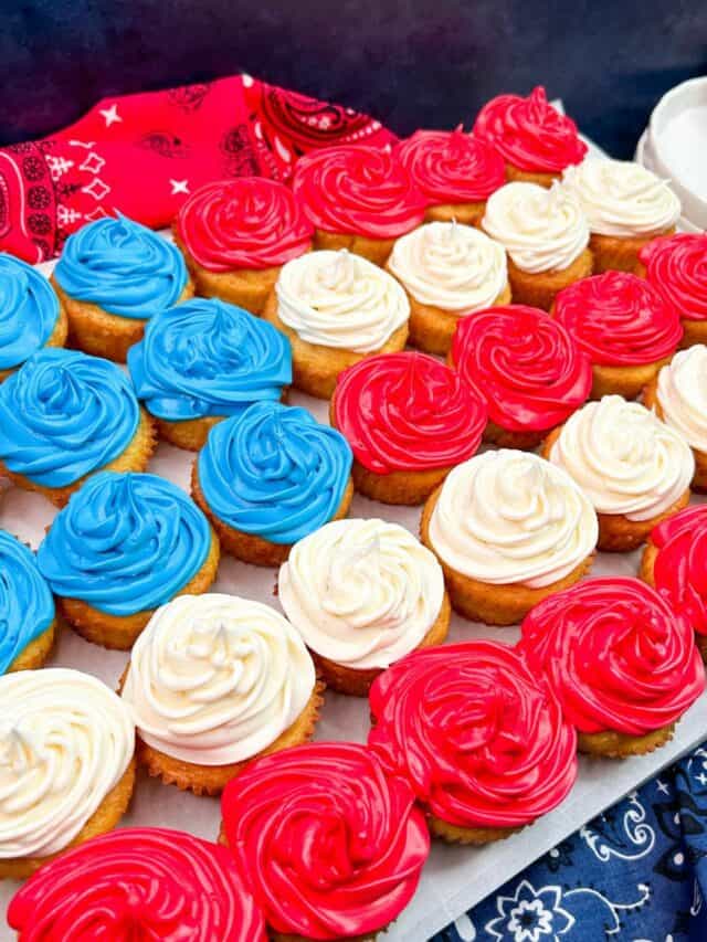 Patriotic Cereal Treats in Fun Star Shapes perfect for Summer