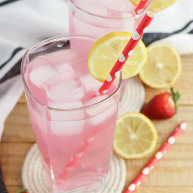 Strawberry Lemonade Punch with Sprite - Walking on Sunshine