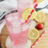 Strawberry Lemonade Punch with Sprite - Walking on Sunshine