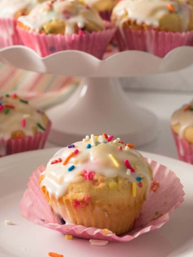 Chocolate Chunk Muffins from a Cake Mix | Walking on Sunshine