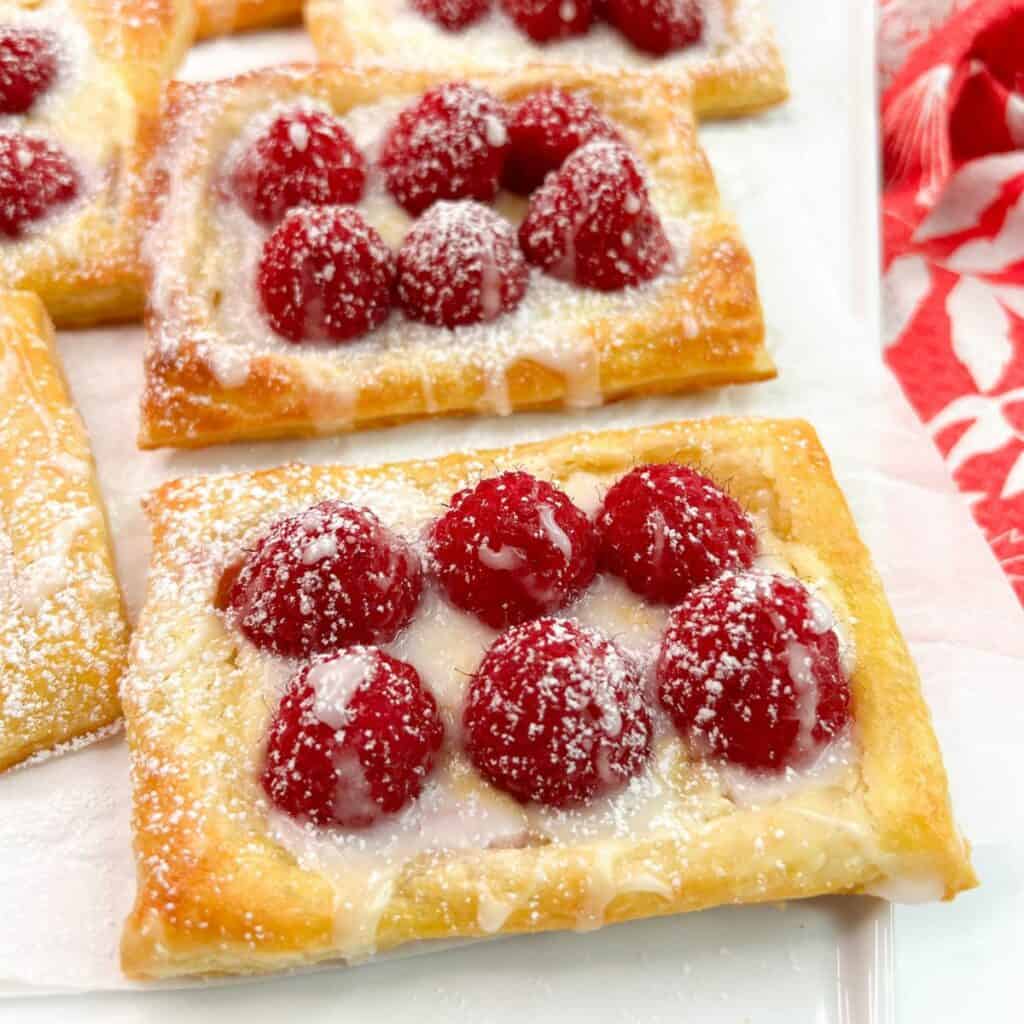 Raspberry Cream Cheese Puff Pastry - Walking On Sunshine Recipes