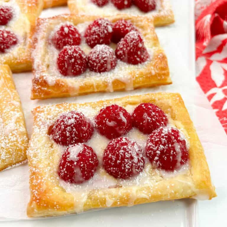 Raspberry Cream Cheese Puff Pastry - Walking On Sunshine Recipes