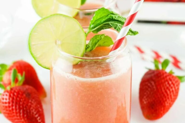 Strawberry Lime Water - Walking On Sunshine Recipes