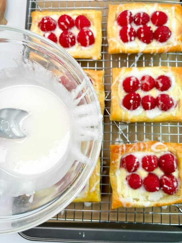 Raspberry Cream Cheese Puff Pastry - Walking on Sunshine
