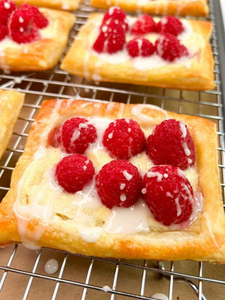 Raspberry Cream Cheese Puff Pastry - Walking on Sunshine