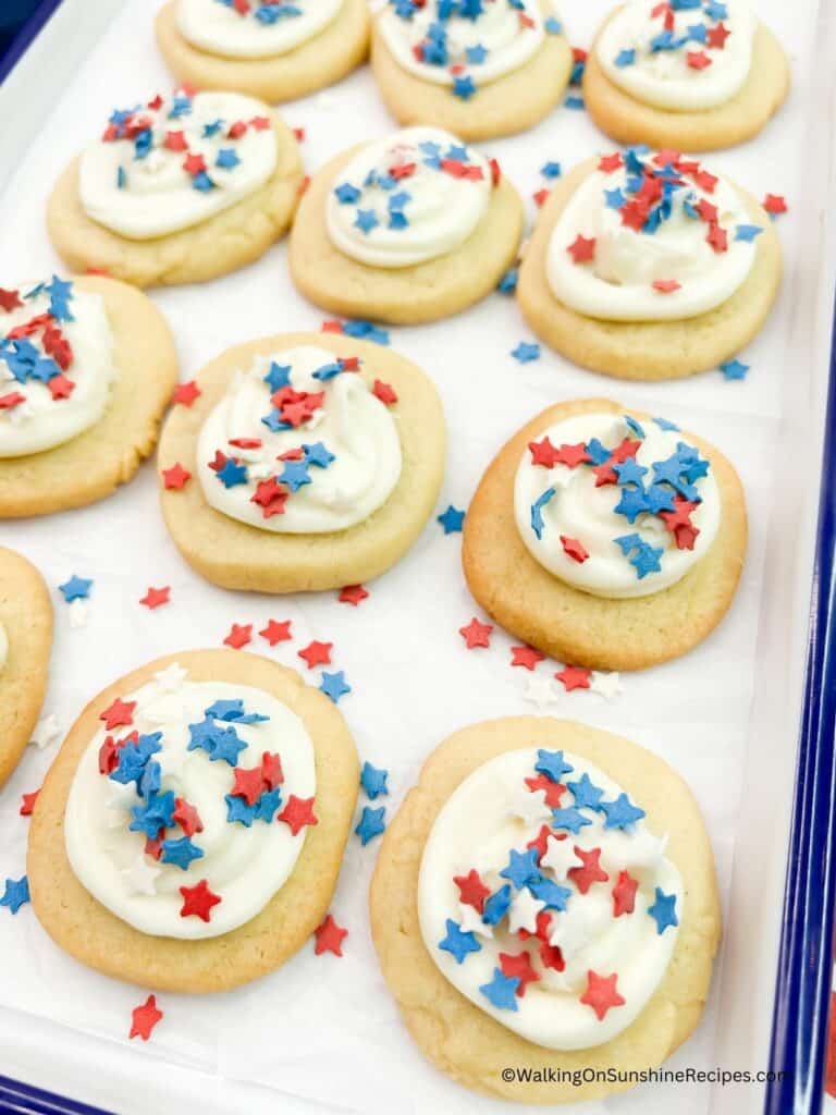 4th of July Cookies - Walking On Sunshine Recipes