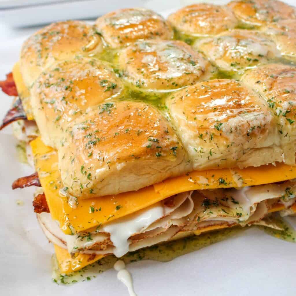 Chicken Hawaiian Roll Sliders - Walking On Sunshine Recipes