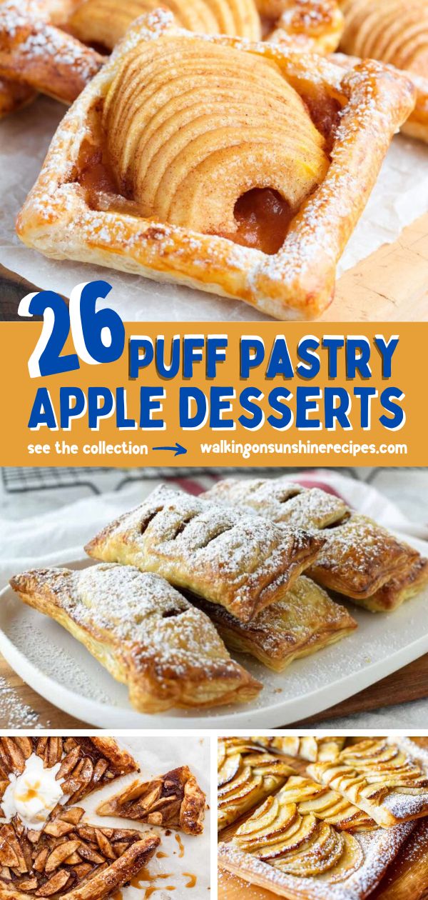 Apple Desserts with Puff Pastry - Walking On Sunshine Recipes