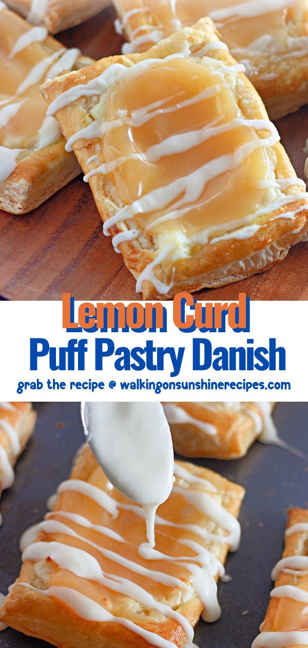 Lemon Curd Cream Cheese Puff Pastry - Walking On Sunshine Recipes