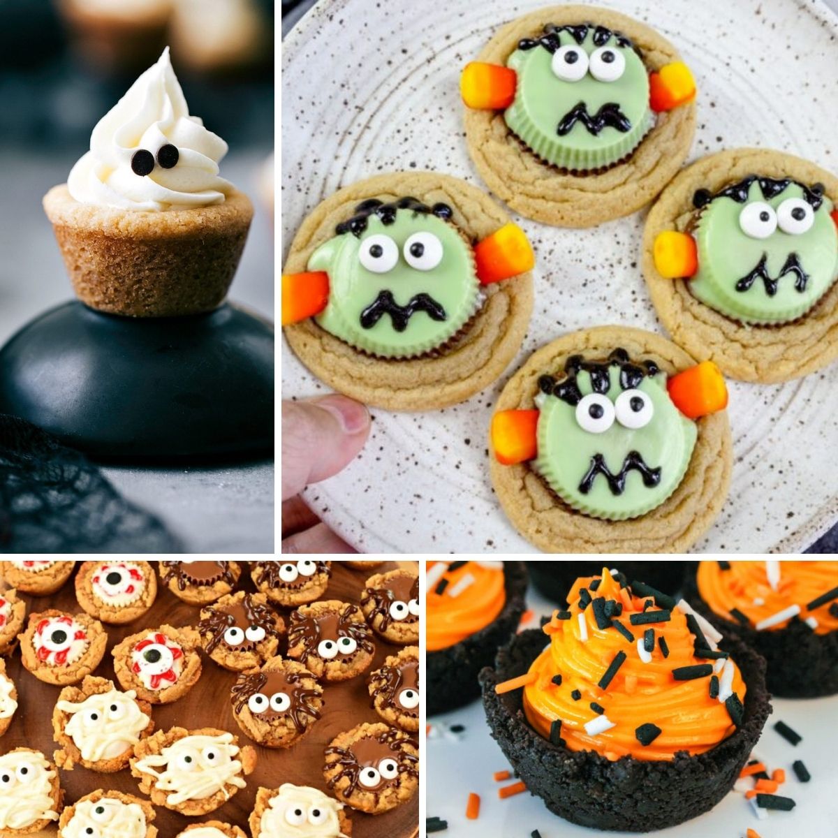 Halloween Cookie Cups - Walking On Sunshine Recipes