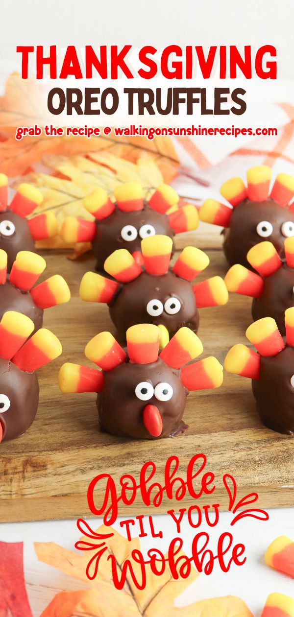 Thanksgiving Oreo Truffles - Walking On Sunshine Recipes