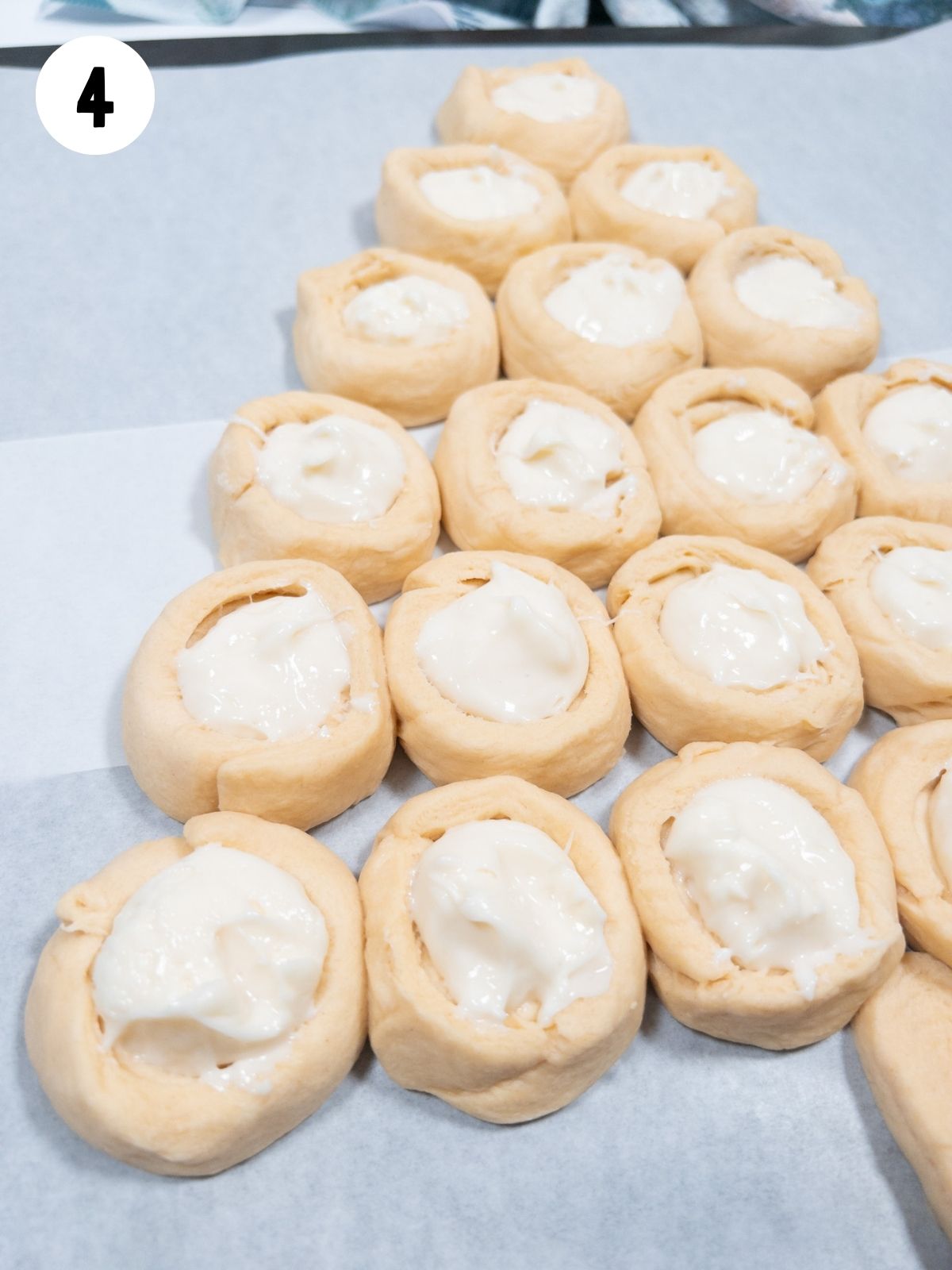 Christmas Tree Cream Cheese Danish | Walking on Sunshine