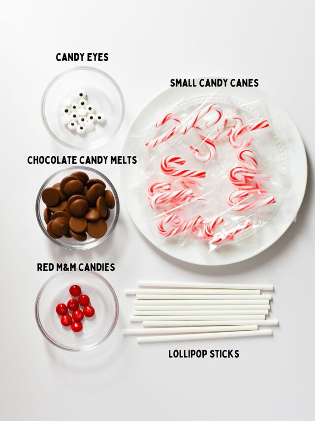 Reindeer Candy Canes - Walking On Sunshine Recipes