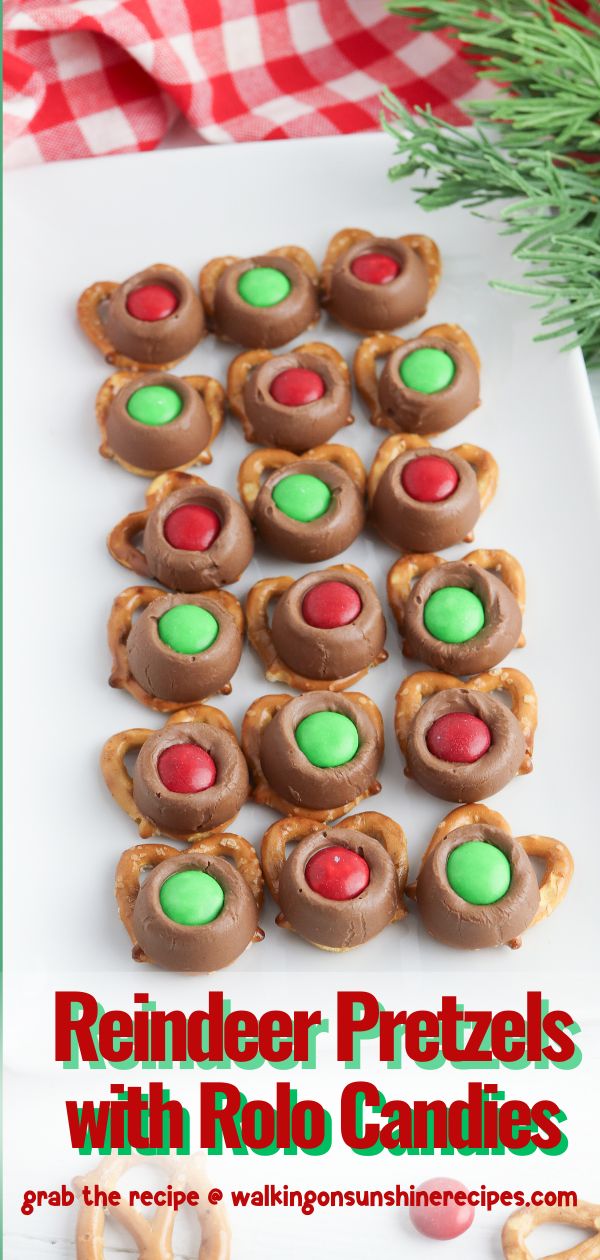 Reindeer Pretzels with Rolos - Walking On Sunshine Recipes