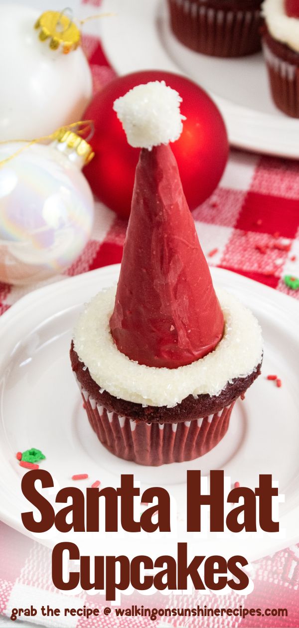 Santa Cupcakes - Walking On Sunshine Recipes