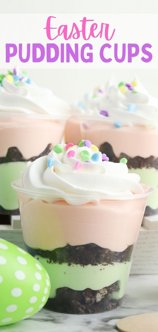 Easter Pudding Cups - Walking On Sunshine Recipes