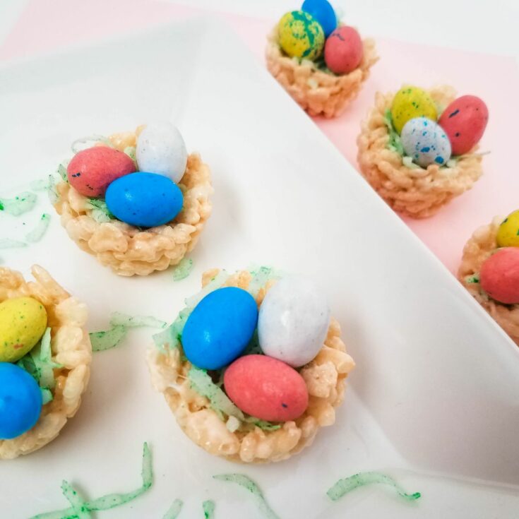 No Bake Rice Krispie Nests - Walking On Sunshine Recipes