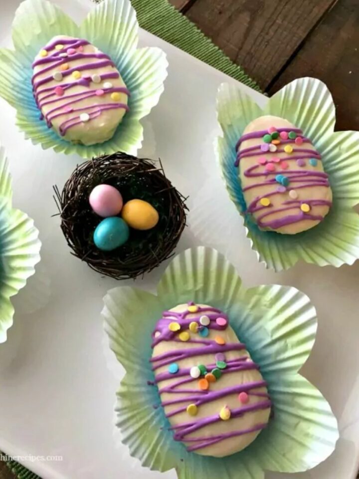 Mini Easter Egg Cakes | Walking on Sunshine Recipes