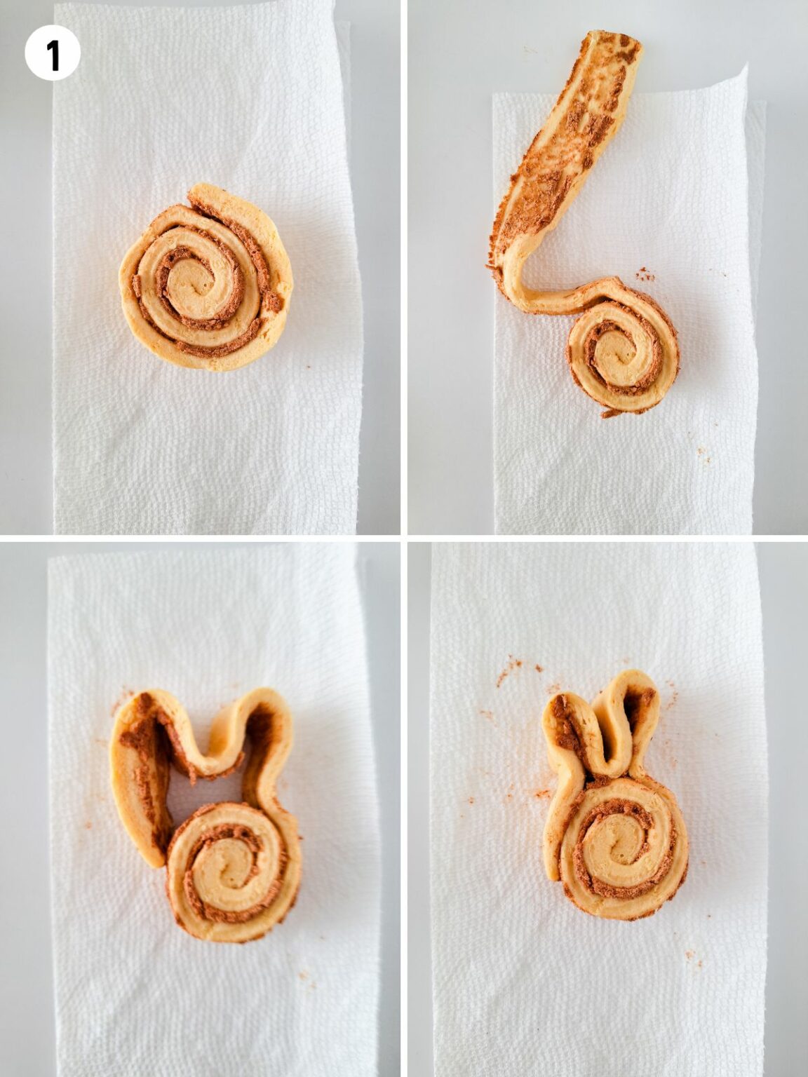 Bunny Shaped Cinnamon Rolls Recipe - Walking on Sunshine