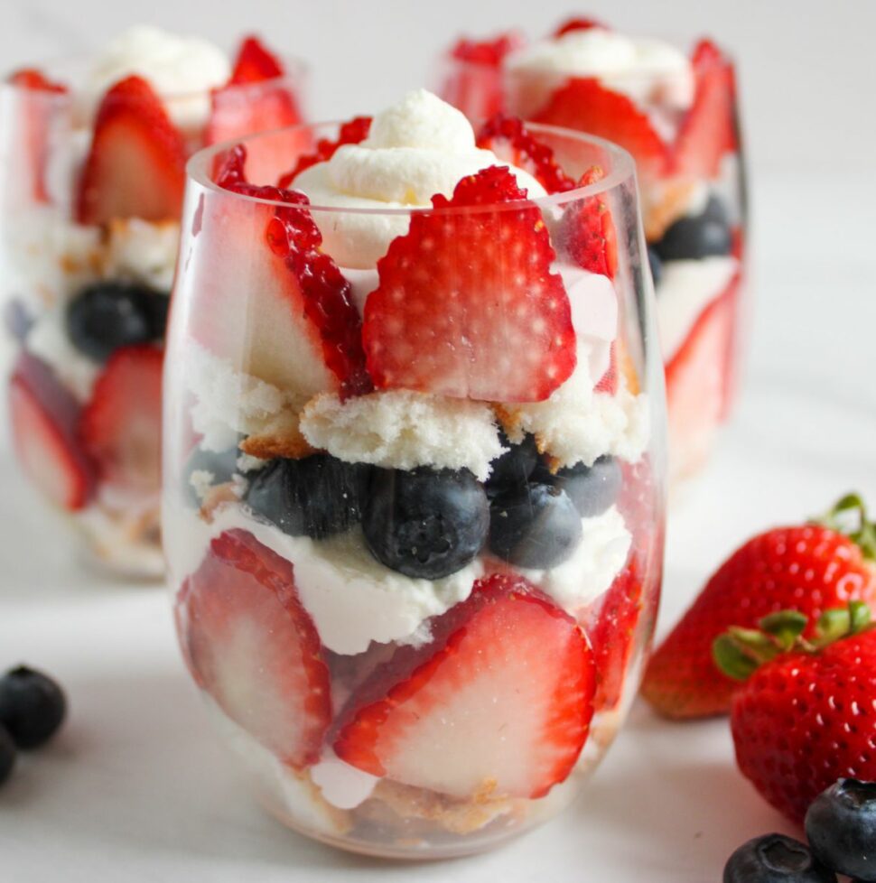 Fruit Parfait Recipe with Whipped Cream - Walking On Sunshine Recipes