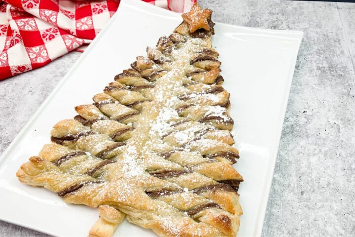 Nutella Puff Pastry Christmas Tree - Walking On Sunshine Recipes