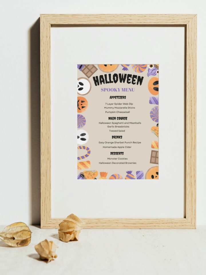 Get Your Ghoul On with This Spooky Halloween Menu Template! - Walking ...