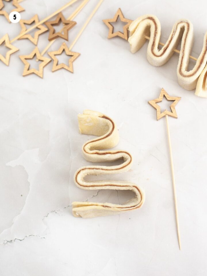 Puff Pastry Trees on a Stick with Nutella - Walking On Sunshine Recipes