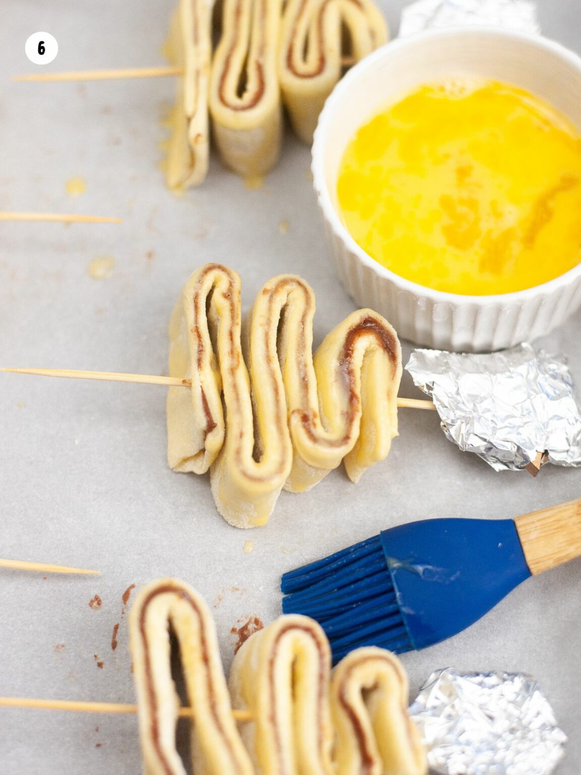 Puff Pastry Trees on a Stick with Nutella - Walking On Sunshine Recipes