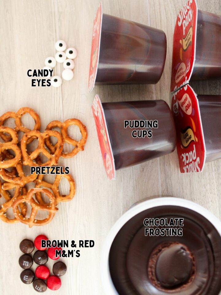 Reindeer Pudding Cups - Walking On Sunshine Recipes