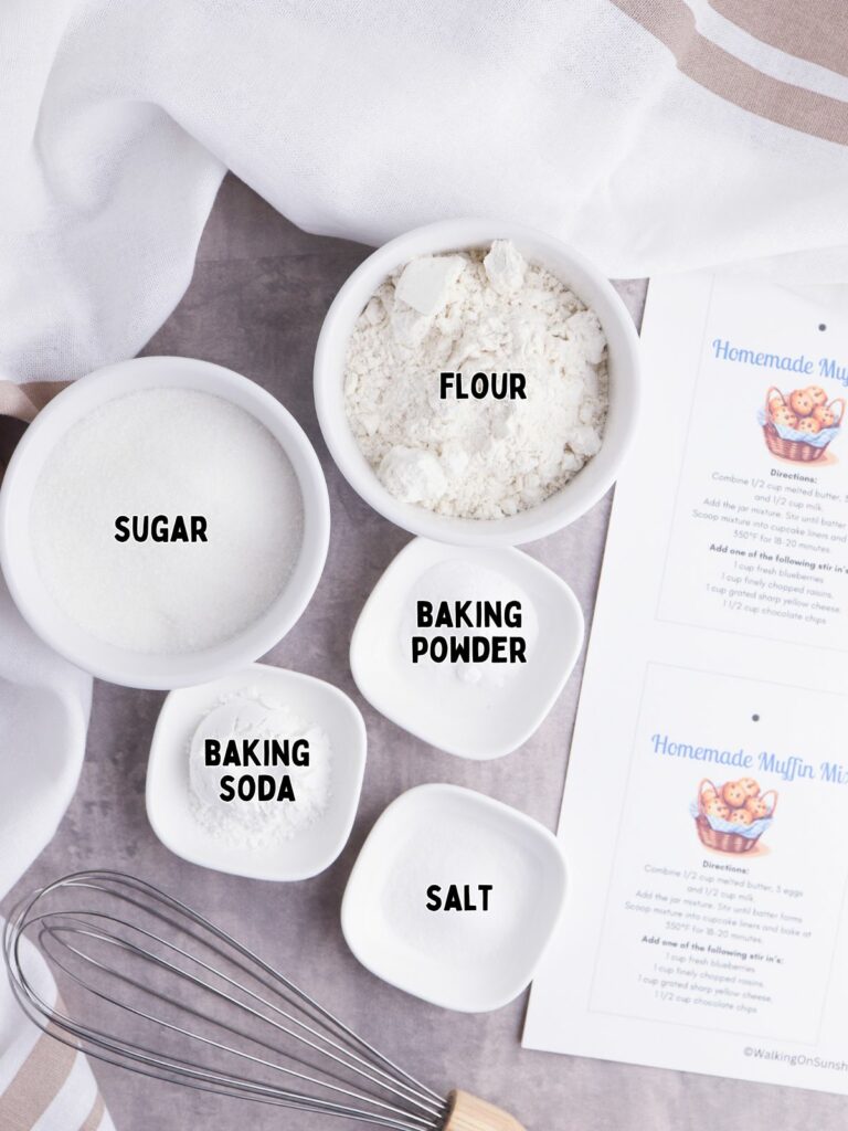 Homemade Muffin Mix in a Jar - Walking On Sunshine Recipes