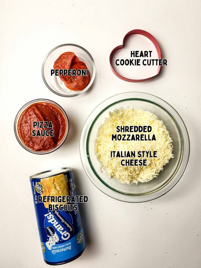 Mini Heart Shaped Pizzas - Walking On Sunshine Recipes