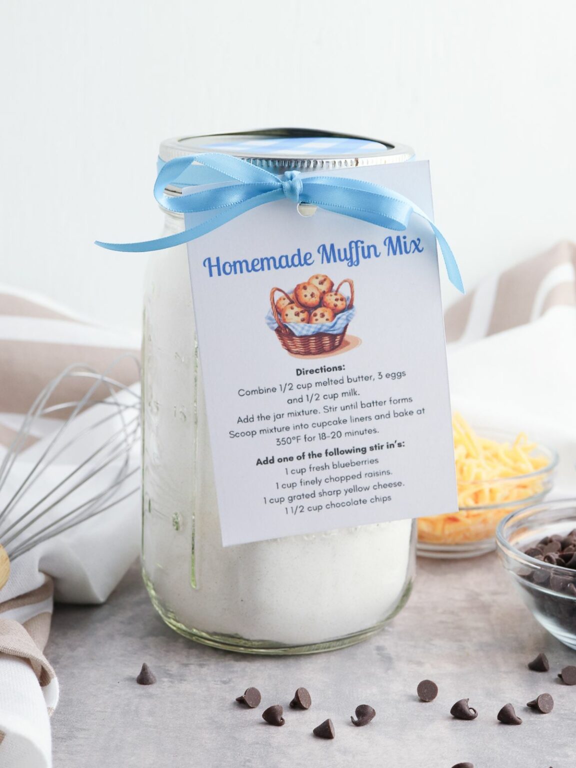 Homemade Muffin Mix in a Jar - Walking On Sunshine Recipes