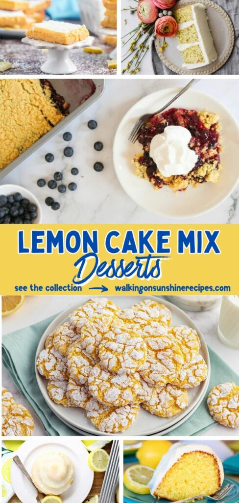 12 Lemon Cake Mix Desserts - Walking On Sunshine Recipes